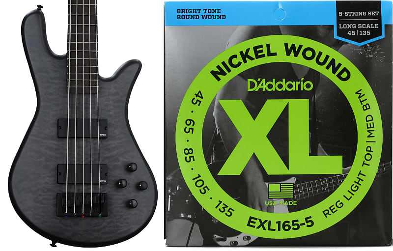 Spector NS Pulse 5 Bass Guitar - Black Stain Bundle with | Reverb