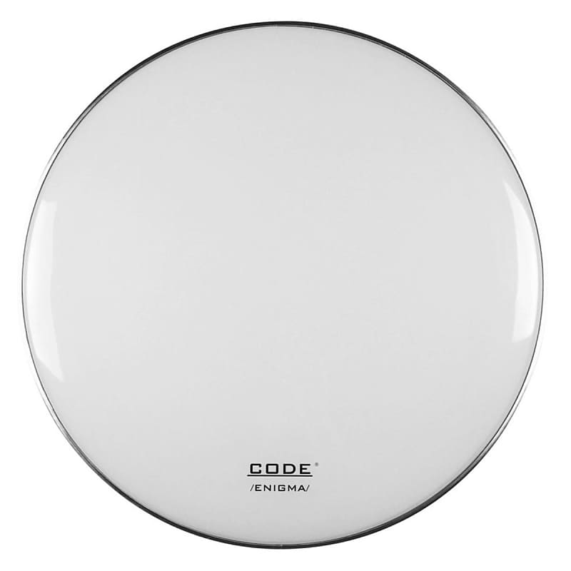 Code Enigma Bass Drum Display Heads in White-22" | Reverb UK