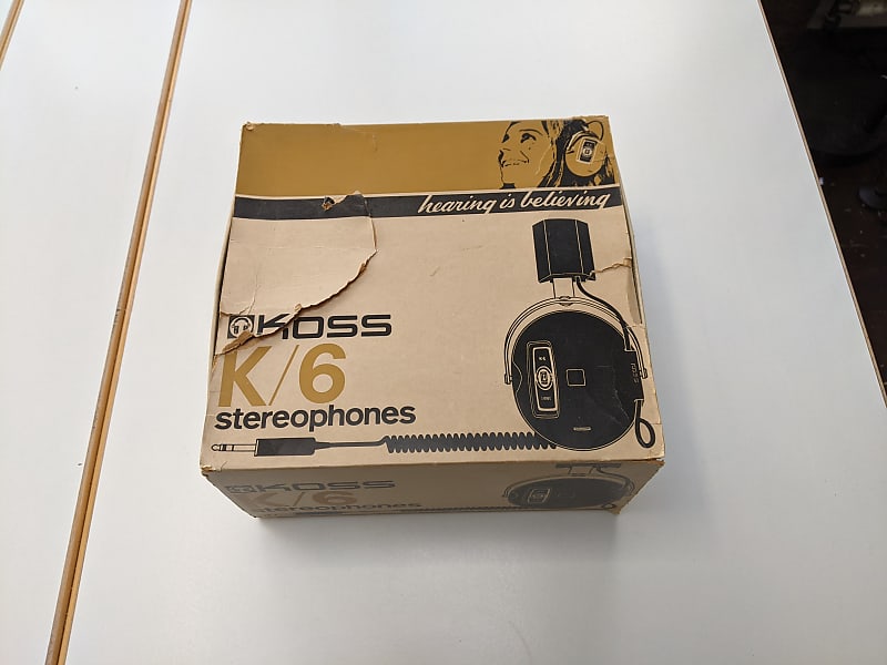 Koss K/6 headphones Vintage - semi functioning - in box | Reverb UK