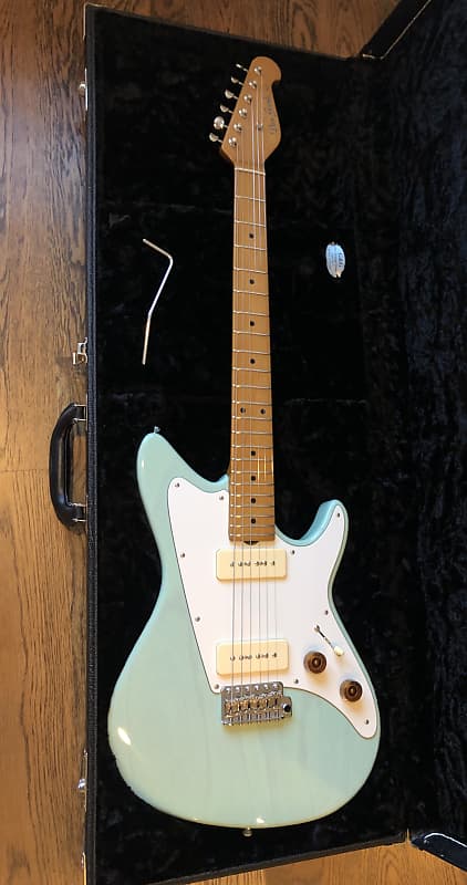 Grosh ElectraJet Custom - Trans Surf Green - P90s | Reverb