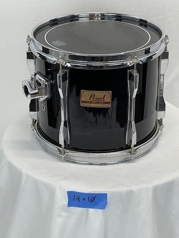 Pearl MLX All Maple 10x12 Tom 1980’s Piano Black Lacquer | Reverb