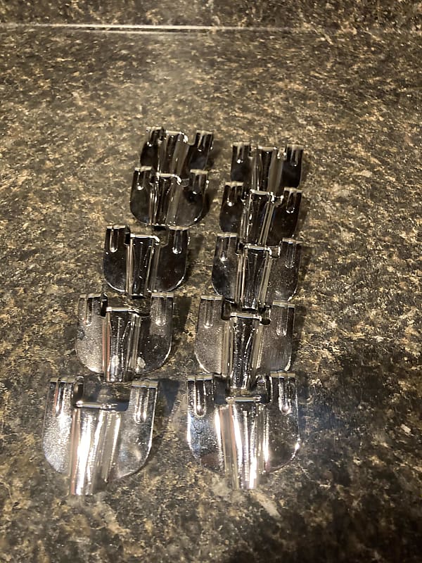 Gretsch Bass Drum Claws Set / Lot Of 10 - Chrome | Reverb