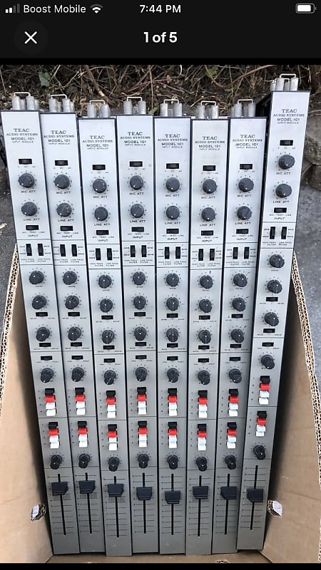 TASCAM Model 10 Mixer Components 101s, 102s, Meter Bridge, | Reverb