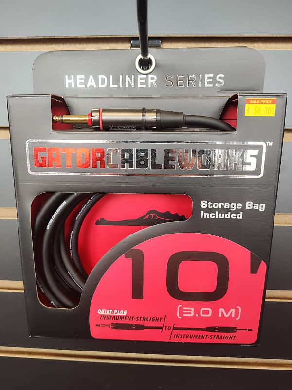 Gator Cableworks Headliner Series 10 FT Instrument Cable - | Reverb