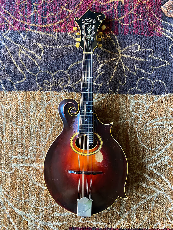 Gibson mandolin F4 1921 red sunburst | Reverb