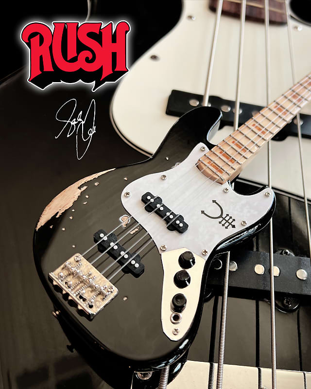 Rush Collectible Geddy Lee Vintage Tour Edition Mini Fender™ | Reverb
