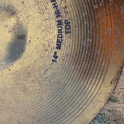 Shallock 14 MedHi hats 90s | Reverb