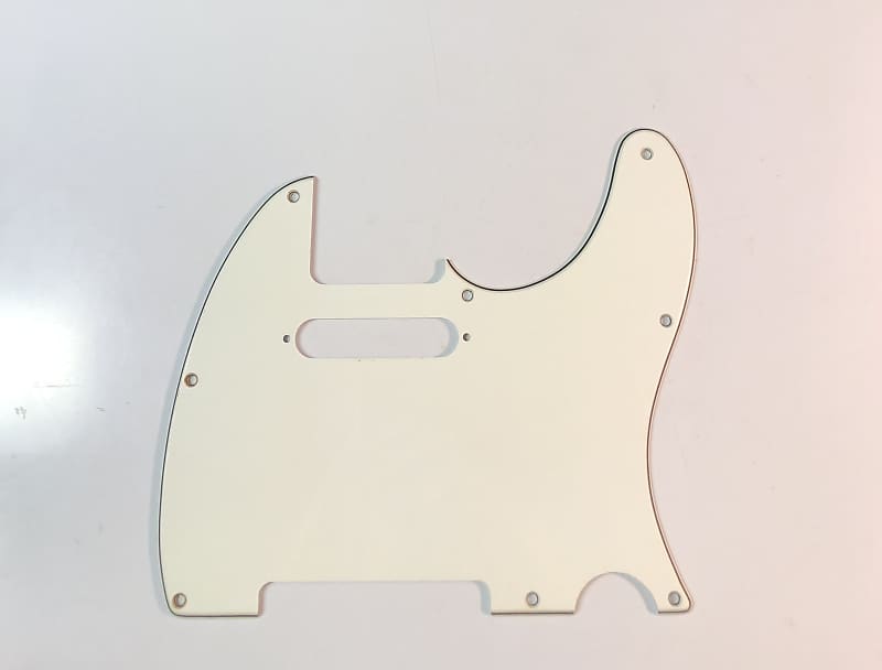 3-Ply Telecaster Style Pickguard - Parchment/Aged White | Reverb