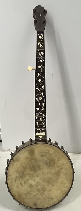 Bone Inlay 5 String Open Back Banjo Reverb