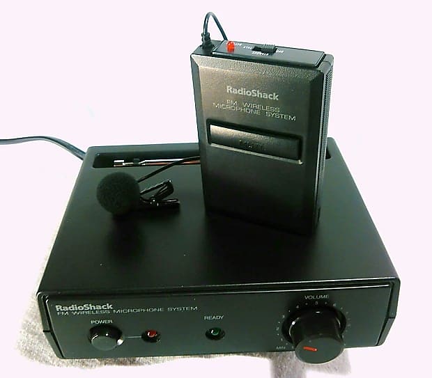 Radio Shack Wireless Microphone Black New | Reverb