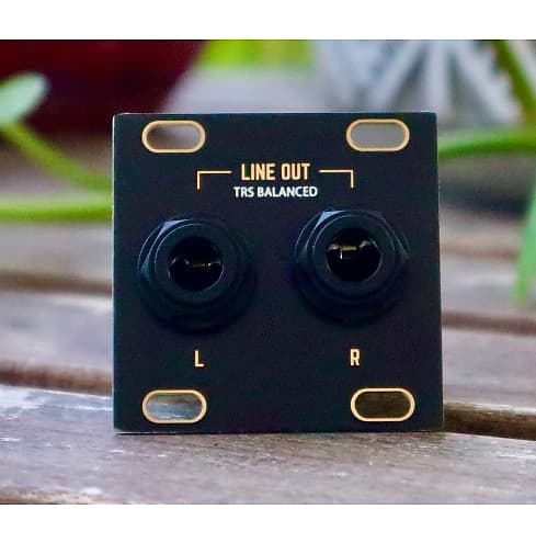 Dusty Clouds STEREO LINE OUT JACKS 1U Alternative panel Matte | Reverb