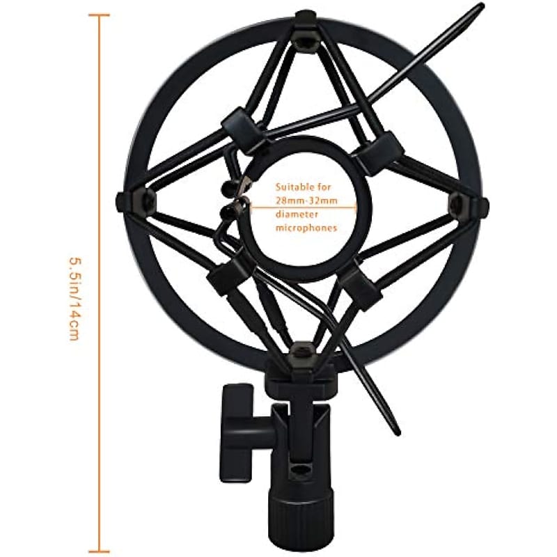 Microphone Shock Mount Mic Holder For Samson Q2U Shure SM58 | Reverb