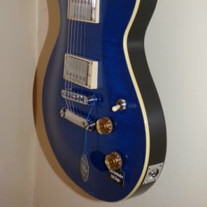 Cort M600-BB Bright Blue Guitar Mahogany Body | Reverb
