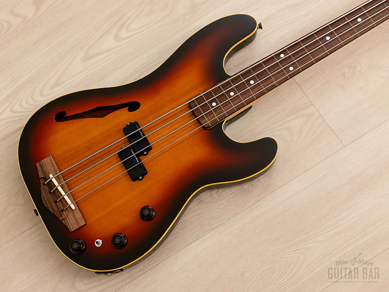 1992 Fender Precision Bass Fretless PBAC-950FL Semi-Hollow w/ | Reverb