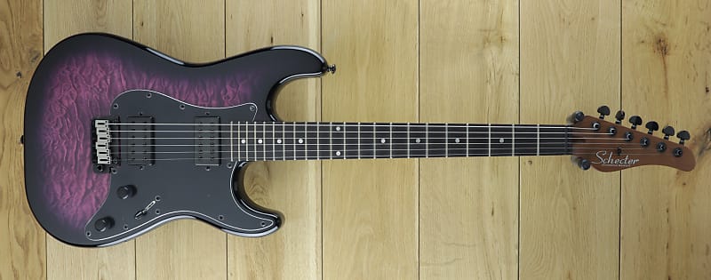 Schecter Traditional Pro Transparent Purpleburst | Reverb