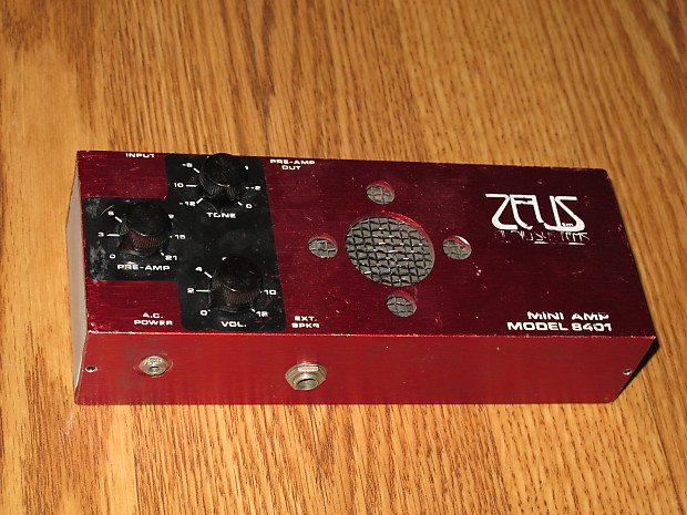 "RARE" Vintage Zeus Mini Amp/Amplifier Model 8401 by Audio | Reverb
