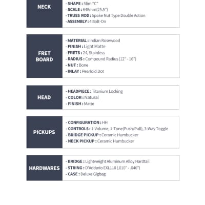HILS NEXT Series Headless Guitar - Ivory | Reverb