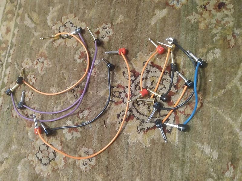 George L's cable - gold, purple,black, orange, blue | Reverb