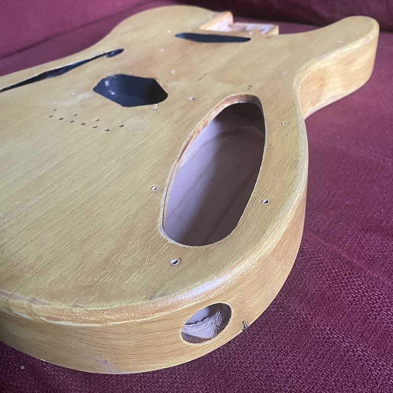 Warmoth Tele Telecaster Thinline Body Only, Swamp Ash | Reverb