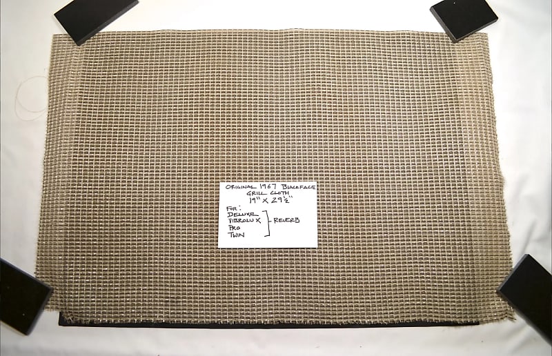 Vintage Blackface Fender Recycled Grill Cloth | Reverb