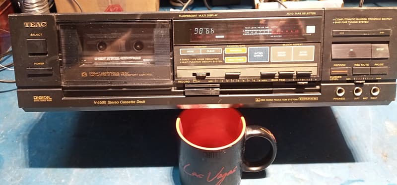TEAC V-550X stereo cassette deck with Dolby B C and DBX noise | Reverb