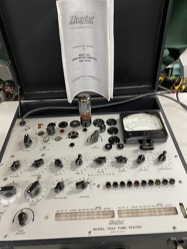 Hickok Model 752A Dynamic Mutual Conductance Tube Tester in | Reverb