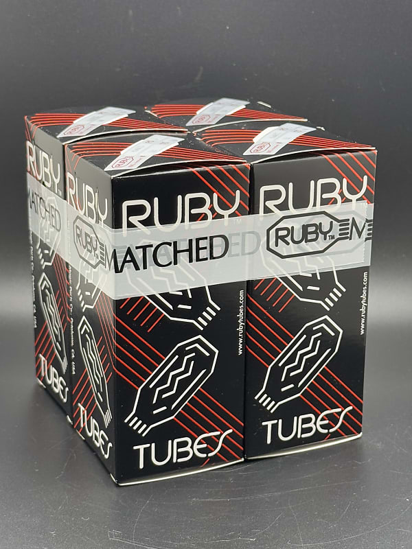 Ruby Tubes 6L6GCCZ Matched Quartet | Reverb