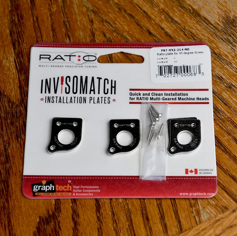 Graph Tech Ratio InvisoMatch Premium Mounting Plates For 45 | Reverb