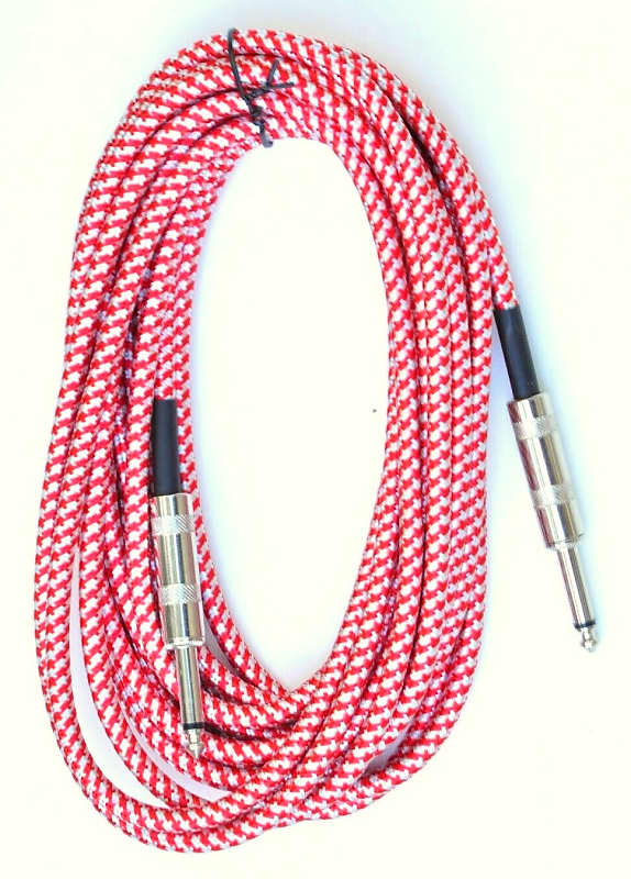 20FT/6M Braided Tweed 1/4 Inch Straight Electric Guitar | Reverb