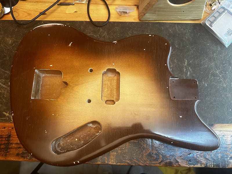 Mulholland Mod Reverse Jazzmaster body, single humbucker rout | Reverb