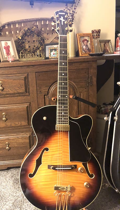 Yamaha AEX1500 1996 2-Tone Sunburst Hollow Electric/Acoustic | Reverb