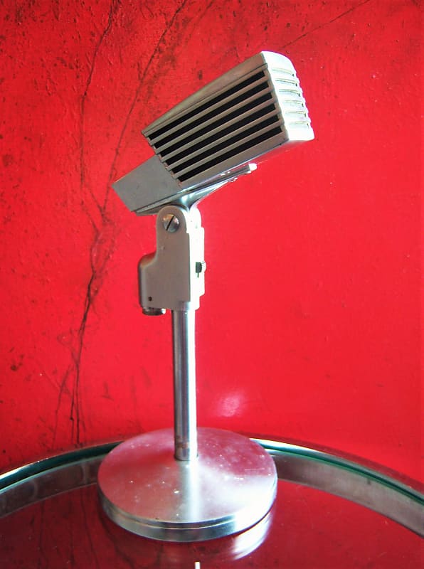 Vintage 1960's Monarch TM-20 dynamic microphone Satin Chrome | Reverb