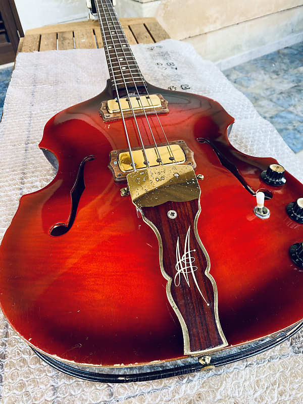 Maton Guitars Baroque Bass 1970 - Cherry Burst Extremely Rare | Reverb