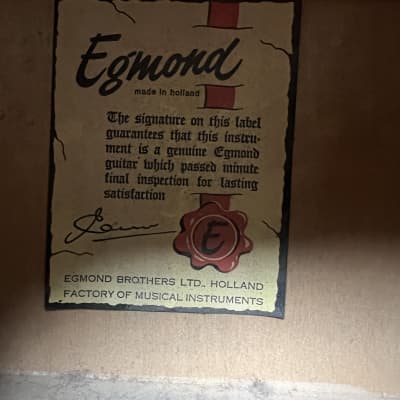 Egmond 1960s Short Scale Vintage 12 String Acoustic Guitar - | Reverb