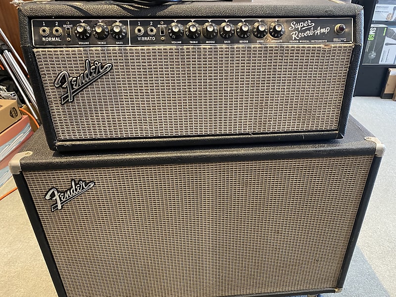 1966 Fender Super Reverb Converted Head and Cabinet | Reverb
