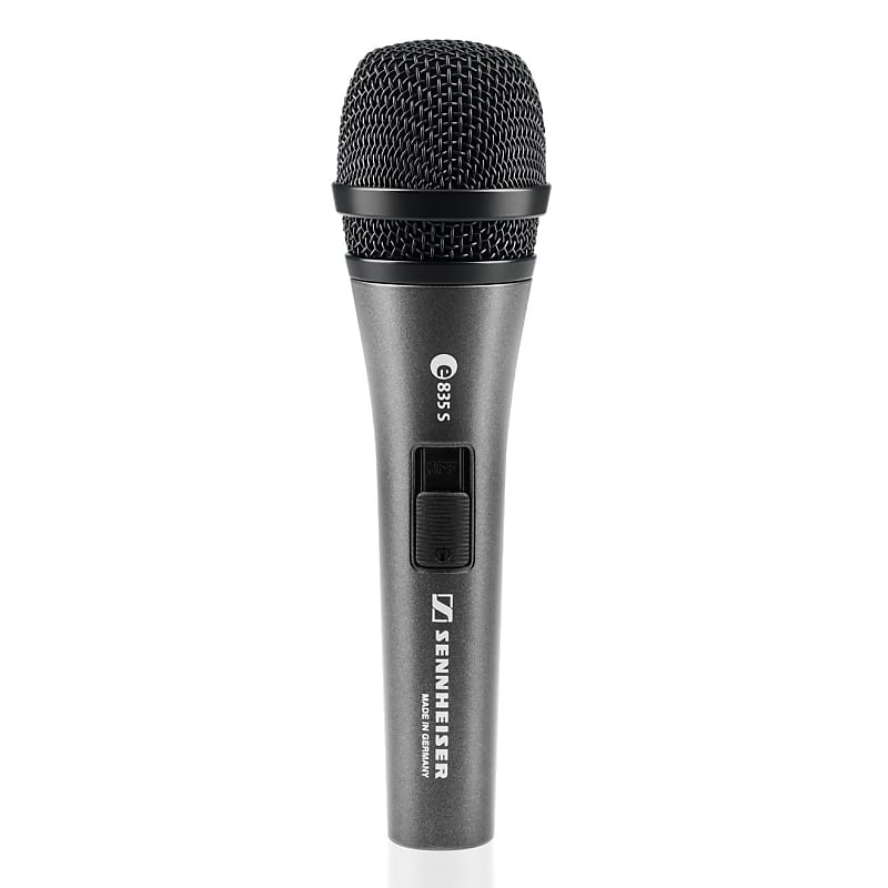 Sennheiser e835-S-PTT Microphone Dynamic Cardioid Vocal Mic e | Reverb