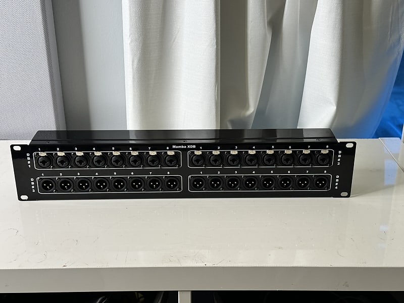 Mamba 16 Combo & 16 Male to 4 DB25 Tascam Pin Out 2RU Patch | Reverb