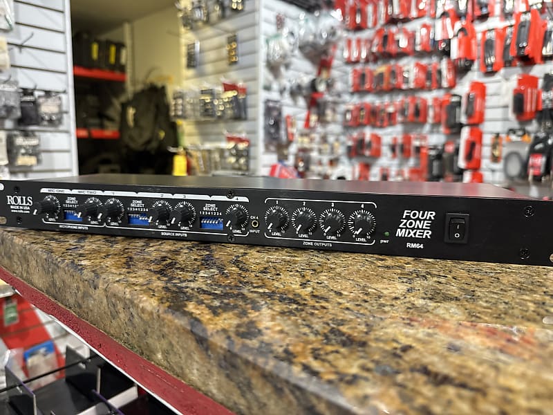 Rolls RM64 4 Zone Mixer - Black | Reverb