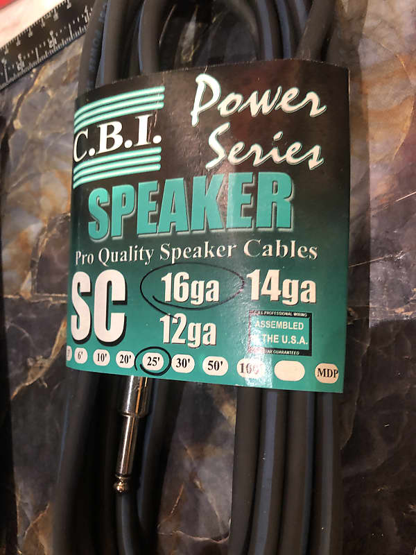 CBI Cables Speaker Cable Cable - 25ft - 16ga | Reverb