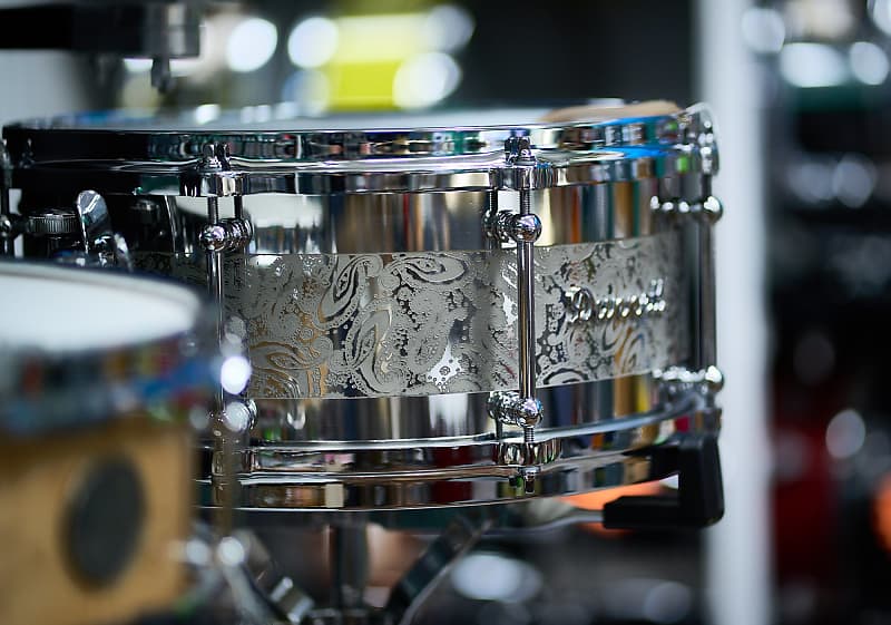 Dunnett 6.5X14 Trussart Center Band Stainless Steel W/ | Reverb