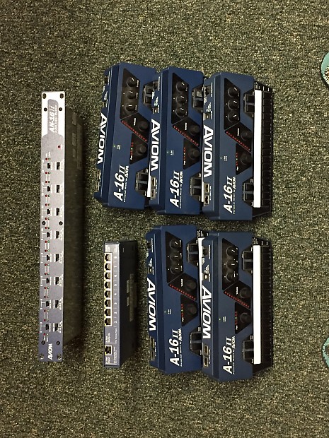 Complete Aviom Monitor System A-16ii, AN-16i, A-16D | Reverb
