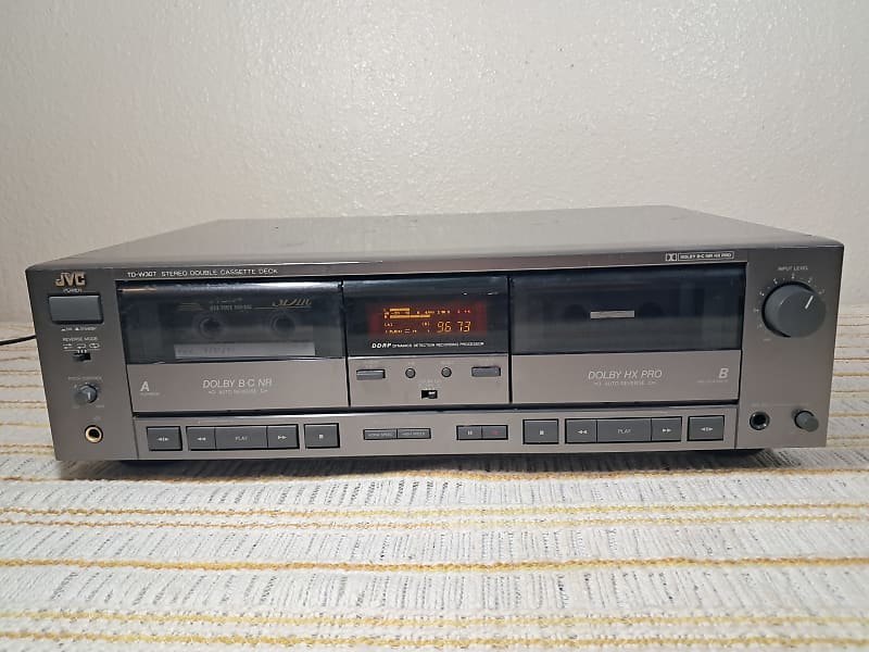 JVC TD-W307 Cassette Tape Deck ONE SIDE WORKING 80s | Reverb