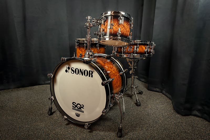 Sonor SQ2 Maple Thin Shells 2024 - Walnut Brown Burst | Reverb Canada