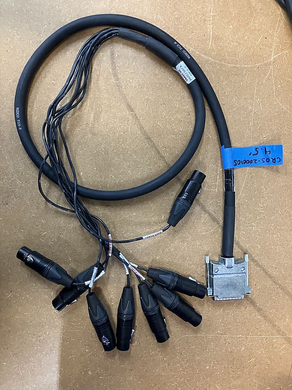 Redco 4-foot TGS-8 DB-25 to XLR-Female Analog Snake Cable | Reverb
