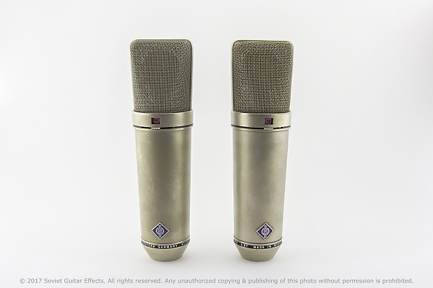 MATCHED PAIR! Neumann U87`s Vintage Microphones Near Mint | Reverb
