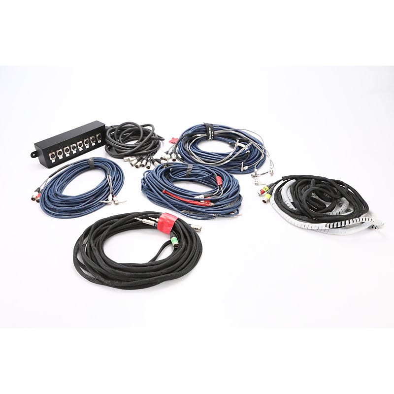 8-Channel XLR Stage Studio Snake Box w/ 4 XLR - 1/4" TS Multi | Reverb