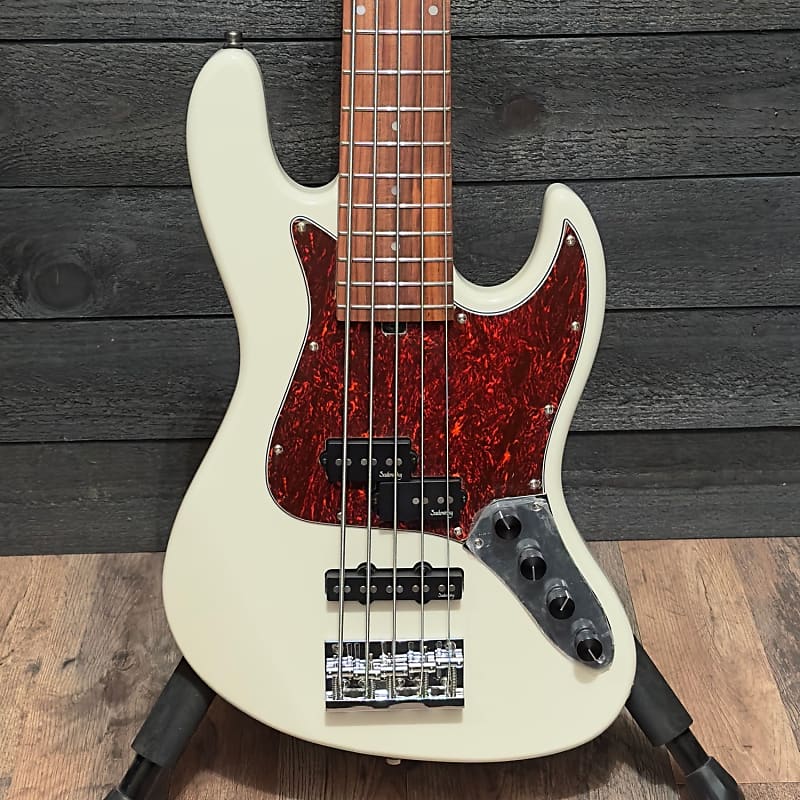 Sadowsky MetroExpress Hybrid P/J 5-String White Electric Bass | Reverb