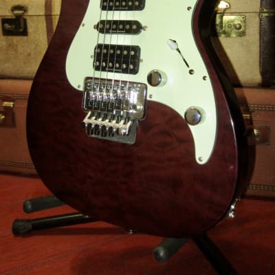 Greg Bennett Interceptor mid-2000's - Curly Maple Red | Reverb