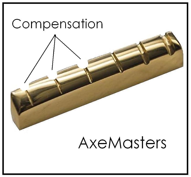 AxeMasters COMPENSATED Slotted Brass Nut made for EPIPHONE | Reverb