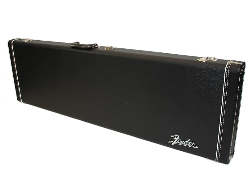 Fender G&G Deluxe Jazz Bass Hardshell Case, Black with Orange | Reverb